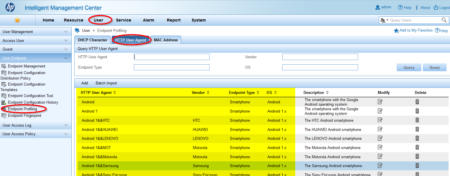 HP IMC UAM BYOD End User Profiling | About Aruba Networks