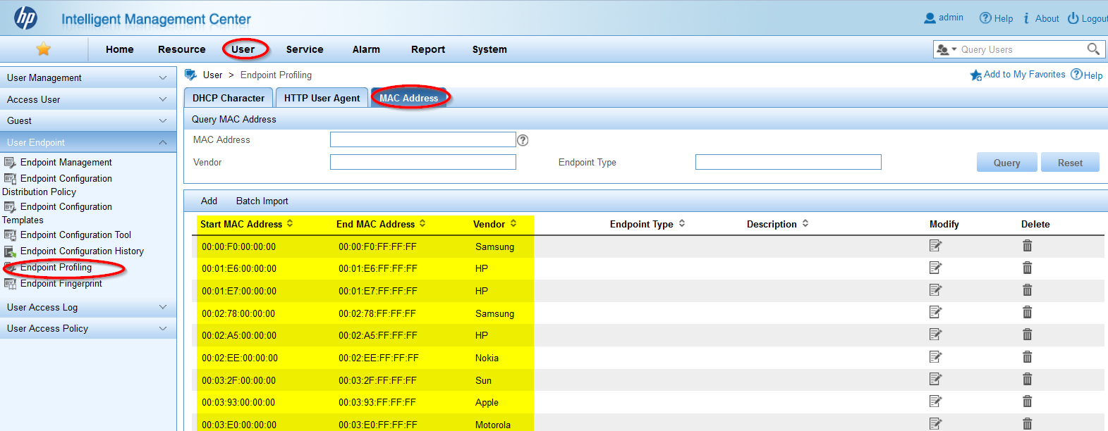 HP IMC UAM BYOD End User Profiling | About Aruba Networks